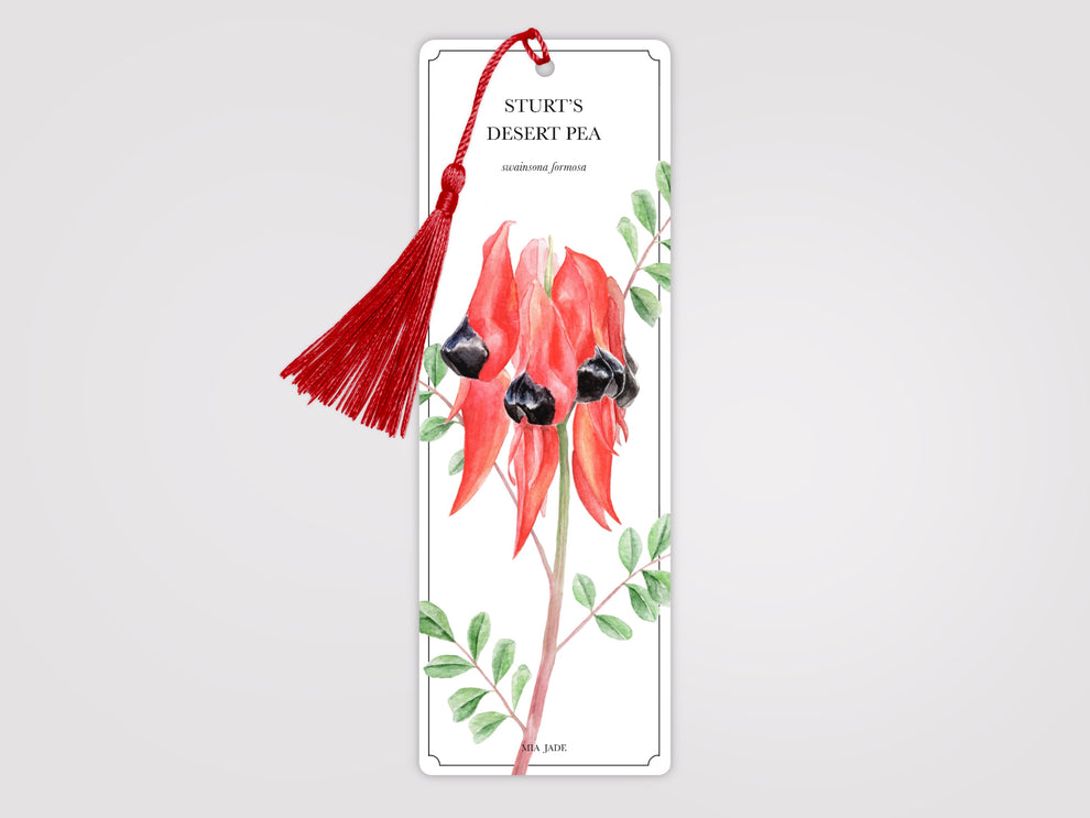 Sturt’s Desert Pea Bookmark – Mia Jade